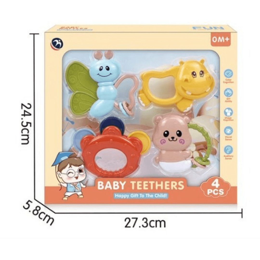 Baby Teethers set of 4 – Little Explorers
